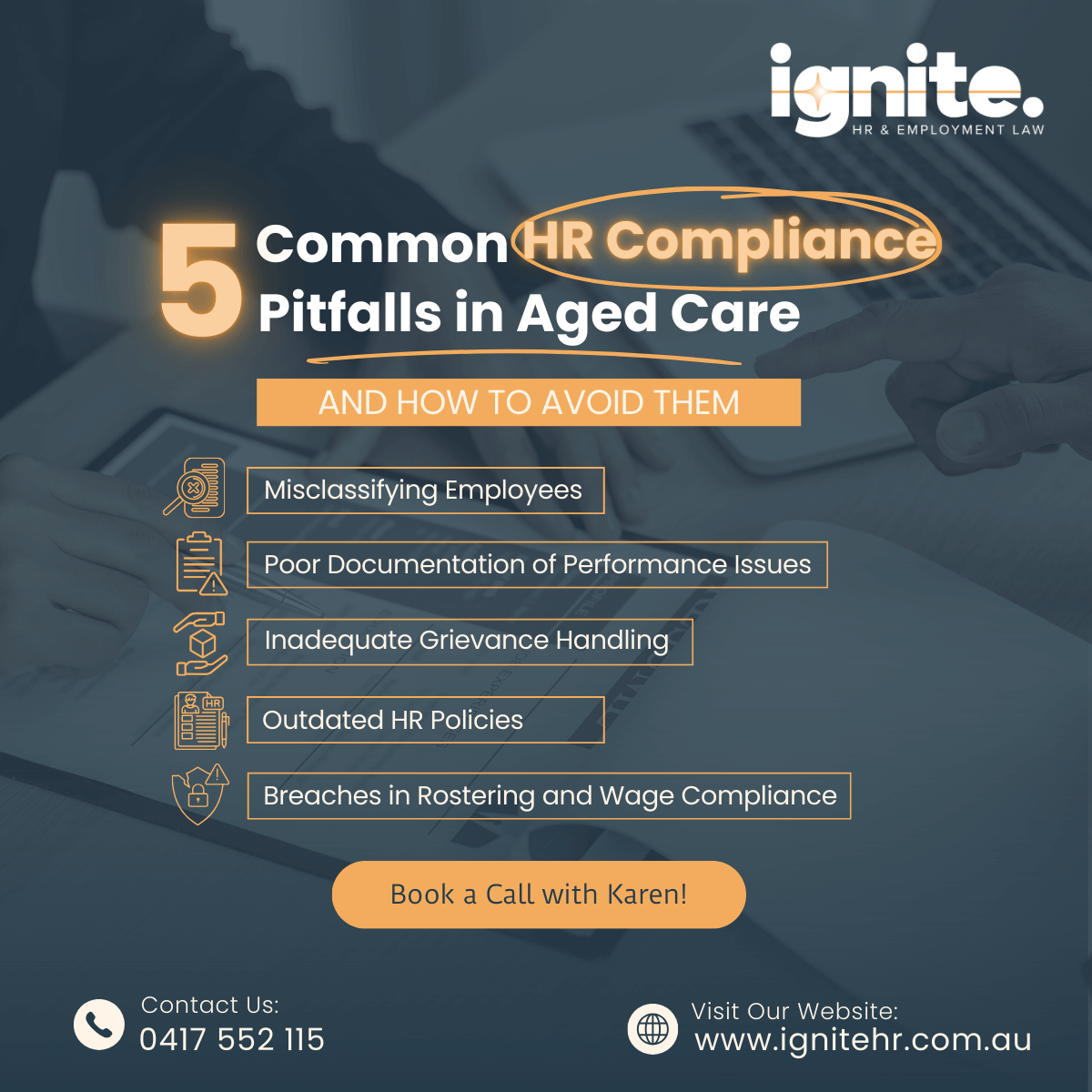 Ignite HR | 5 Common HR Compliance Pitfalls in Aged Care – And How to Avoid Them