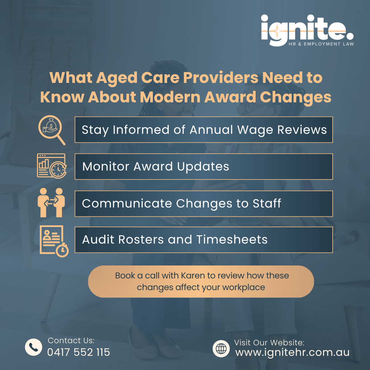 Ignite HR | What Aged Care Providers Need to Know About Modern Award Changes